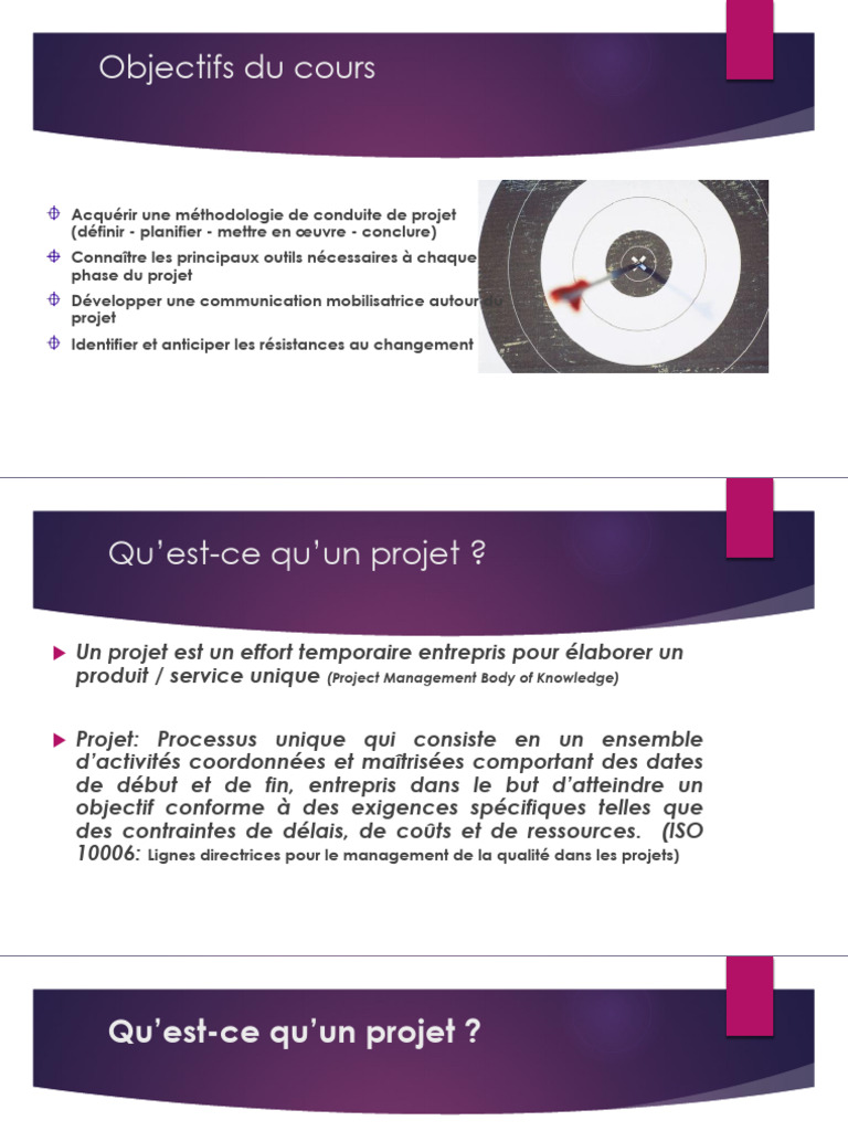 Présentation Gestion de Projet | PDF