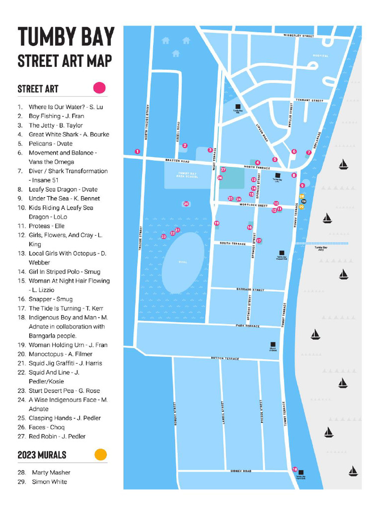 Tumby Bay Street Art Map | PDF