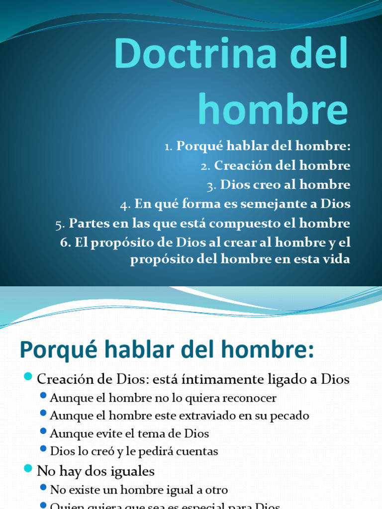 Doctrina Del Hombre | PDF