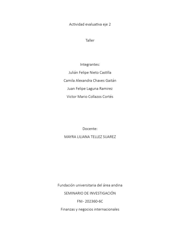 Actividad Evaluativa Eje 2 | PDF Actividad Evaluativa Eje 2 | PDF