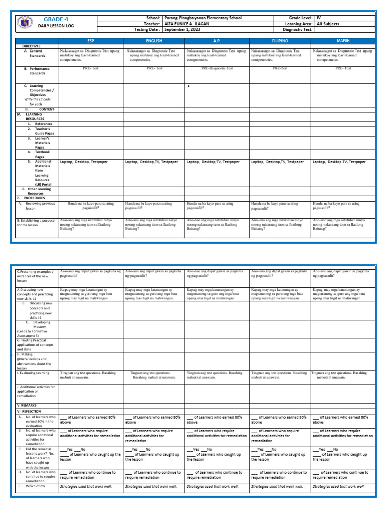 DLL Diagnostic Test 2023 | PDF
