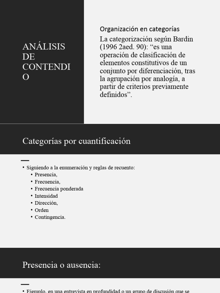 Clase 14 y 15 Categorización Acd | PDF