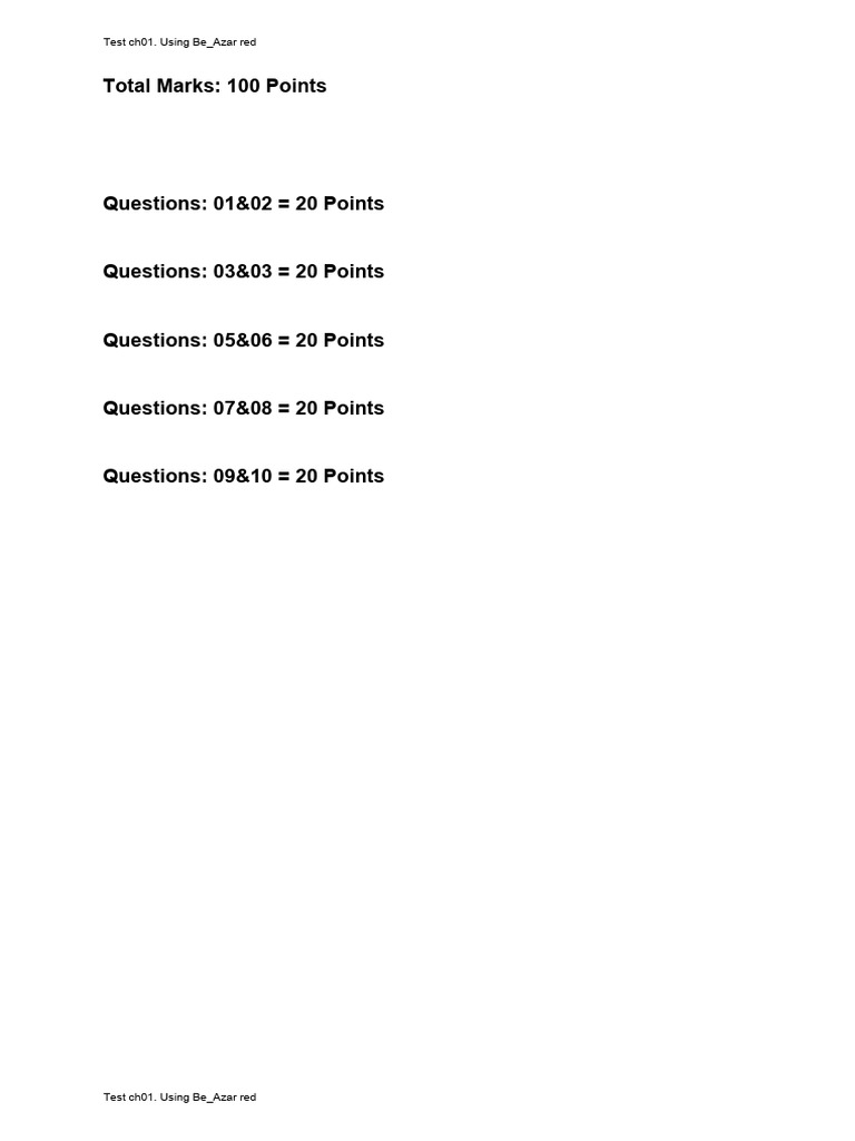 Test ch01. Using Be - Azar Red | PDF | Technology & Engineering | History