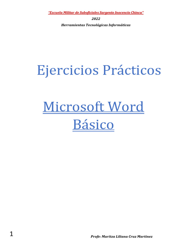 Ejercicio Practico de Word | PDF
