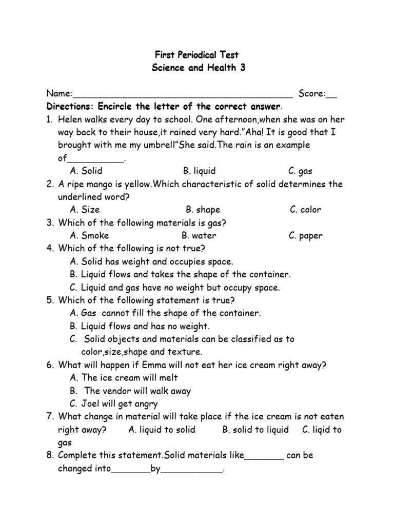 First Periodical Test | PDF