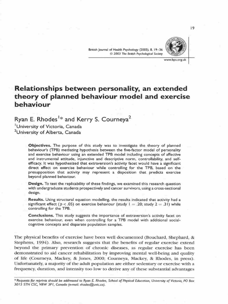 6 Rhodes&Courneya 2003 | PDF