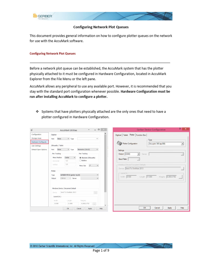 Configuring Network Plot Queues | PDF