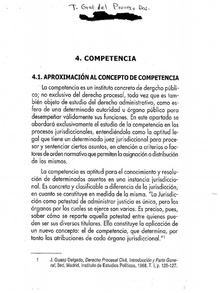 Competencia. (TGP-II) | PDF
