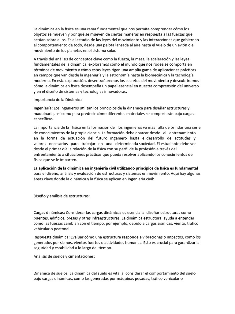 Aplicacion de La Dinamica en Ingenieria Civil | Descargar gratis PDF ... Aplicacion de La Dinamica en Ingenieria Civil | Descargar gratis PDF ...