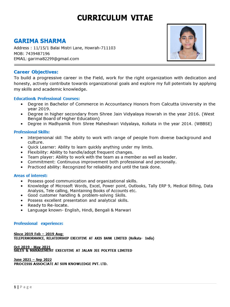 Garima - AR Profile | PDF