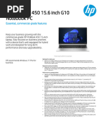 HP ProStudio 4 All-In-One G1i 23.8 Inch Desktop AI PC - Datasheet | PDF | Usb | Windows 10
