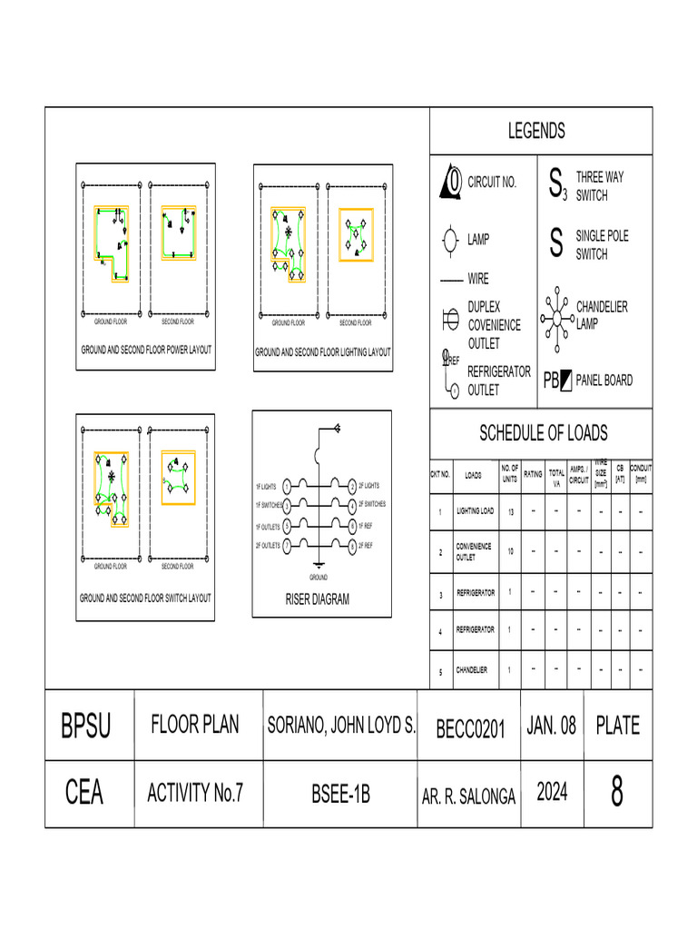 Electrical Floor Plan | PDF