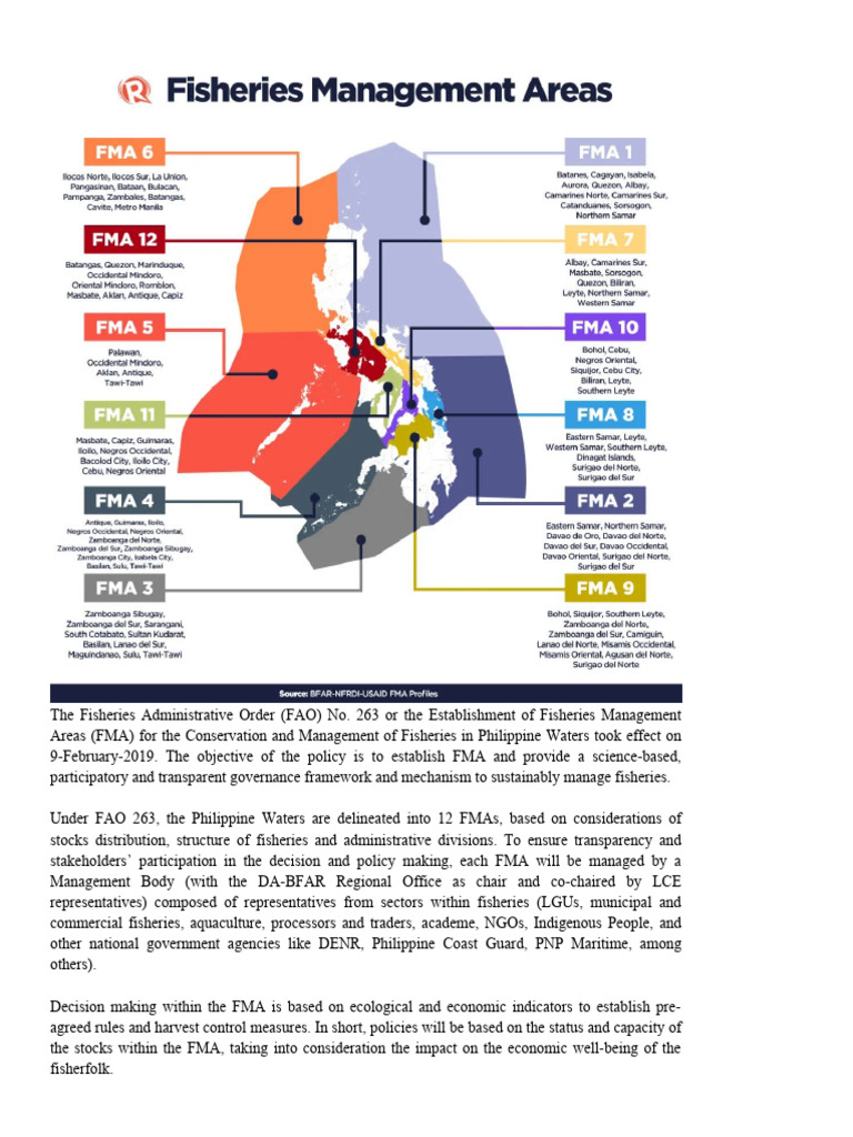 Fisheries Management Areas in the Philippines | PDF