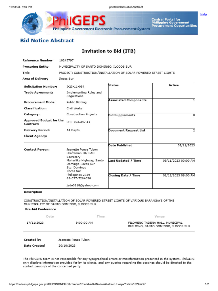 Expansion of Sanitary Landfill (Southern Portion) Located at San ...