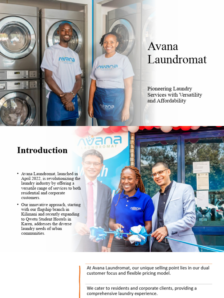 Avana Laundromat - Pitch Deck - SheWins | PDF
