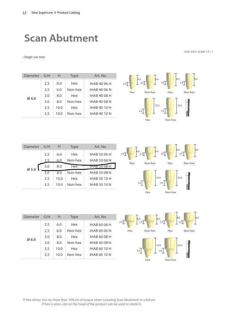 Dentium Superline Scan Body | PDF | Technology & Engineering
