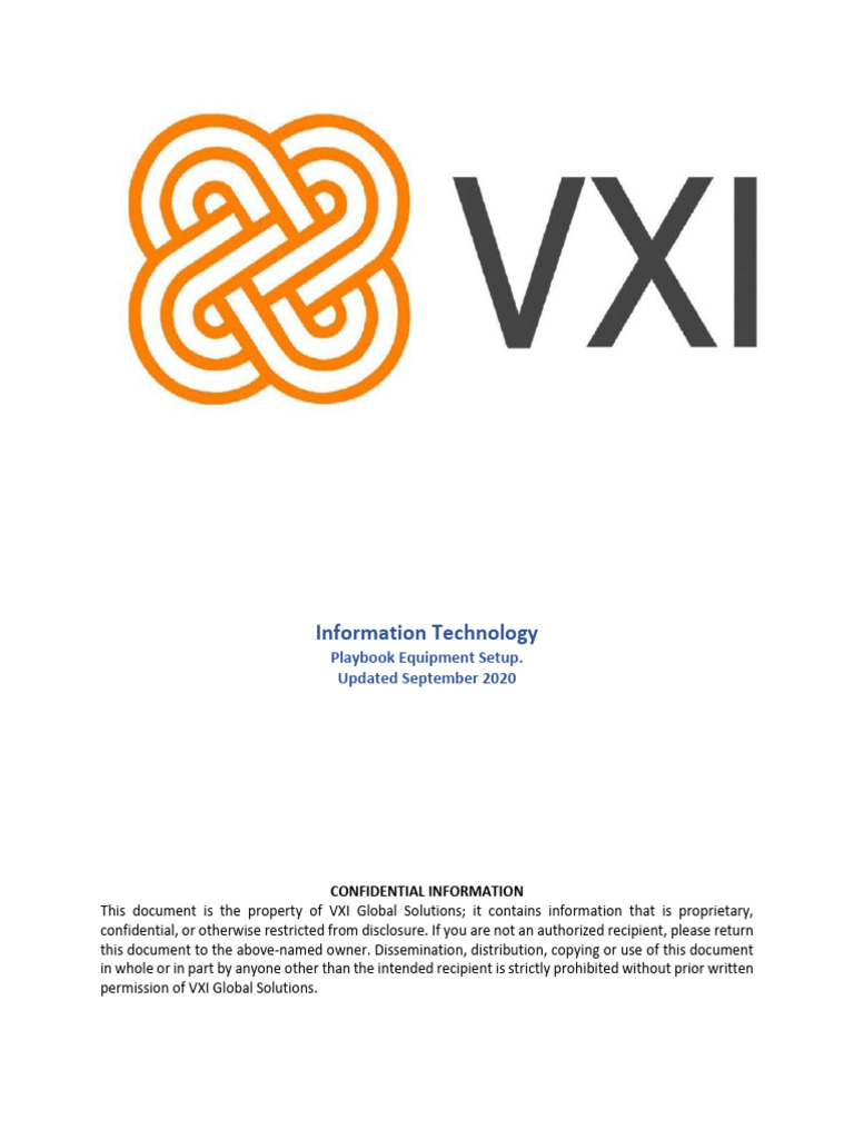 Playbook Equipment Setup | PDF | Manufactured Goods | Information And ...