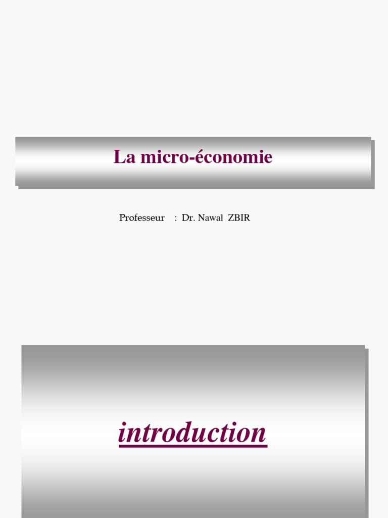 771S18 Cours+Micro+I | PDF