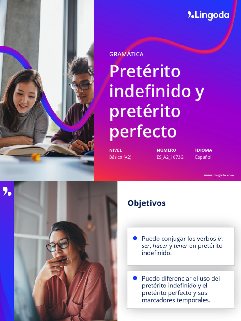 A2!1!027 Lingoda Spanish Simple Past and Perfect Tense | PDF