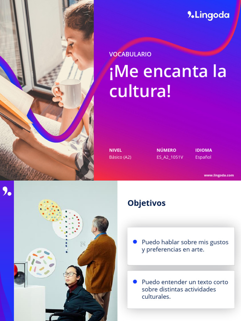 A2!1!017 Lingoda Spanish I Love Culture | PDF