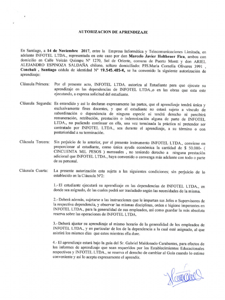 Documentos Practica Marcelo Holtheuer | PDF