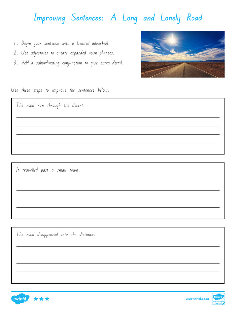 Edit and Improve Sentences Activity Sheets - Higher Ability | Download ...