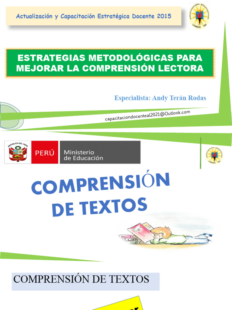 Estrategias Metodológicas de Comprensión de Textos | PDF | Comprensión ...