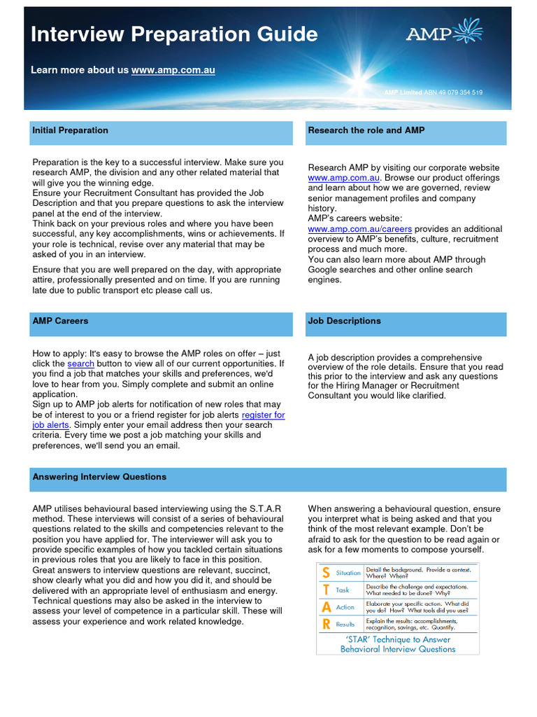 Interview Preparation Guide (v2016) | PDF | Recruitment | Human ...