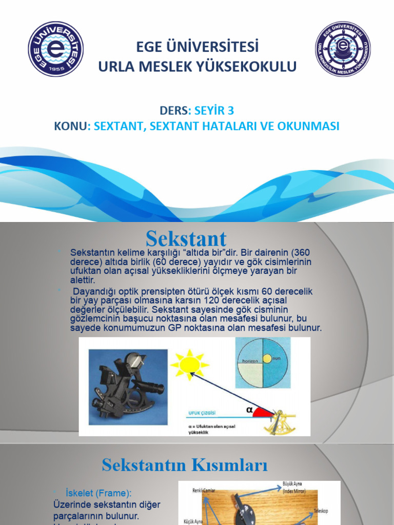 Sextant Nedir Ve Nasıl Kullanılır | PDF