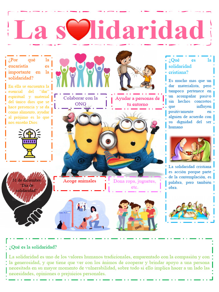 Afiche sobre la Solidaridad para Niños | PDF