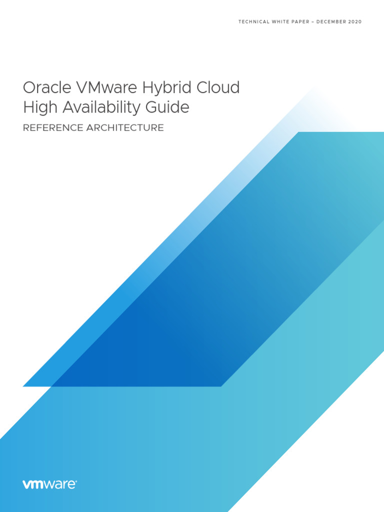 Vmware Oracle Hybrid Cloud High Availability Guide | PDF Vmware Oracle Hybrid Cloud High Availability Guide | PDF