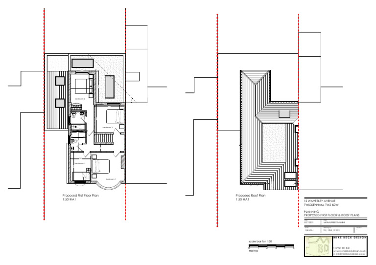 Planning First Floor and Roof Plan | PDF