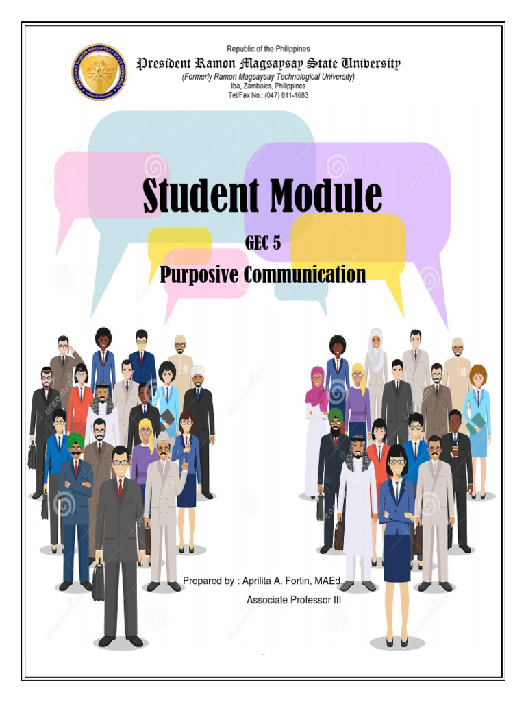 Purposive Communication 1 | PDF
