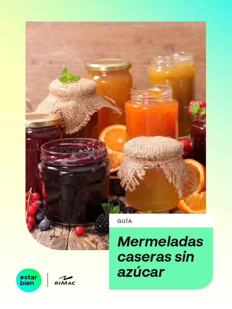 Mermeladas Caseras Sin Azúcar | PDF | Cocina, comidas y vino