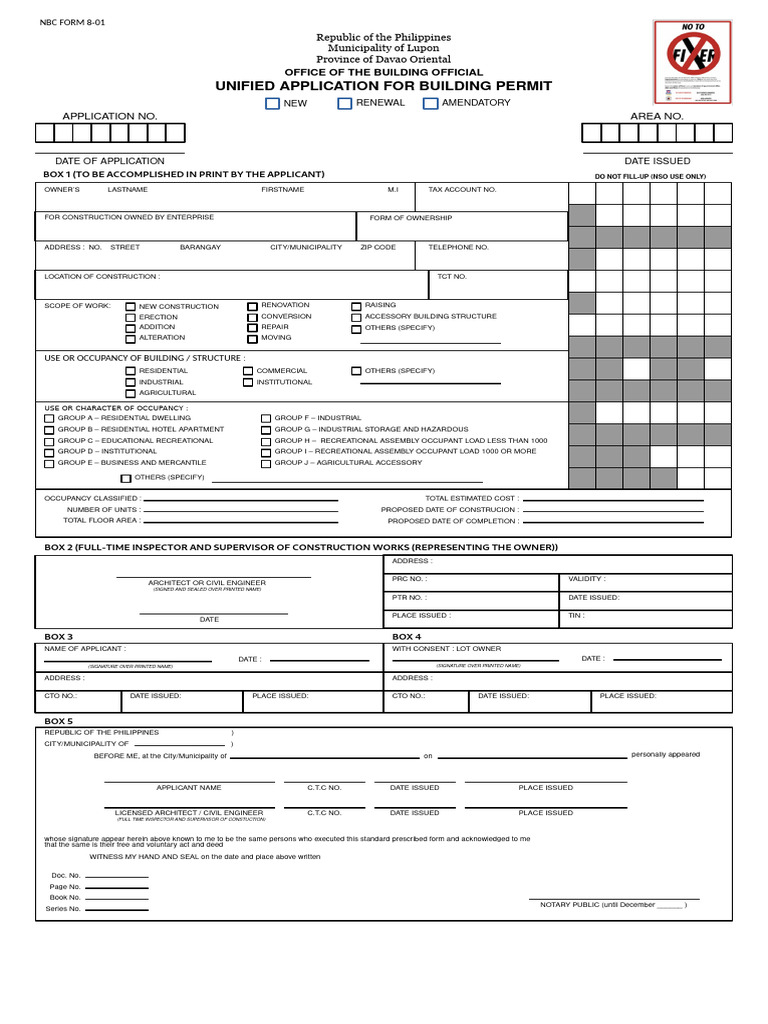 Unified Application Form | PDF