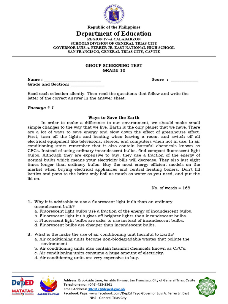 New Header and Footer Matatag Portrait | PDF