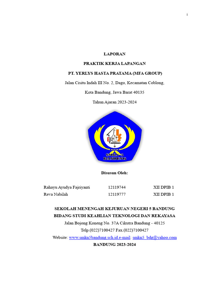 Laporan PKL (Mfa Group) Final | PDF