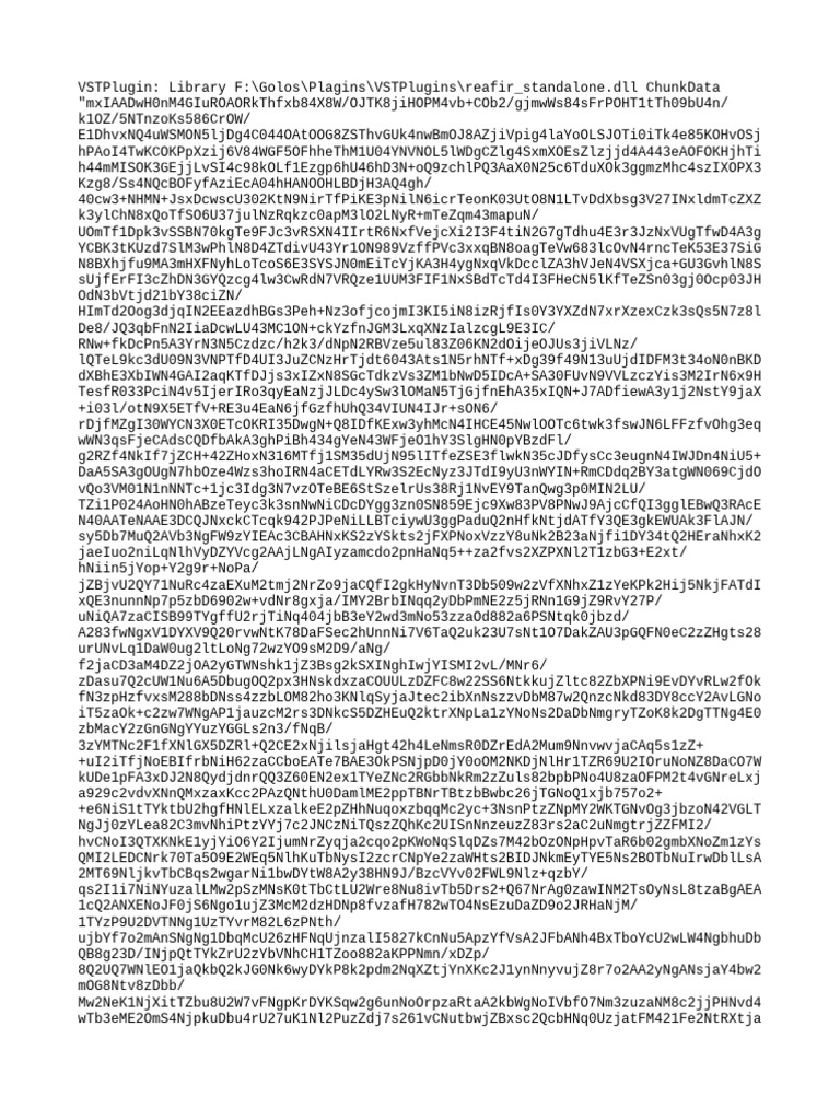VSTPlugin Reafir Standalone Data | PDF