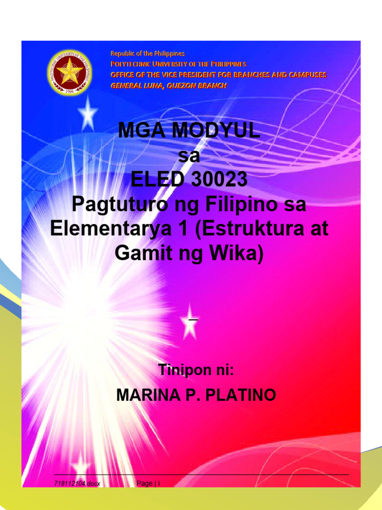 BEED 1 Modyul 1 Aralin 1 at 2 Estruktura | PDF | Social Science