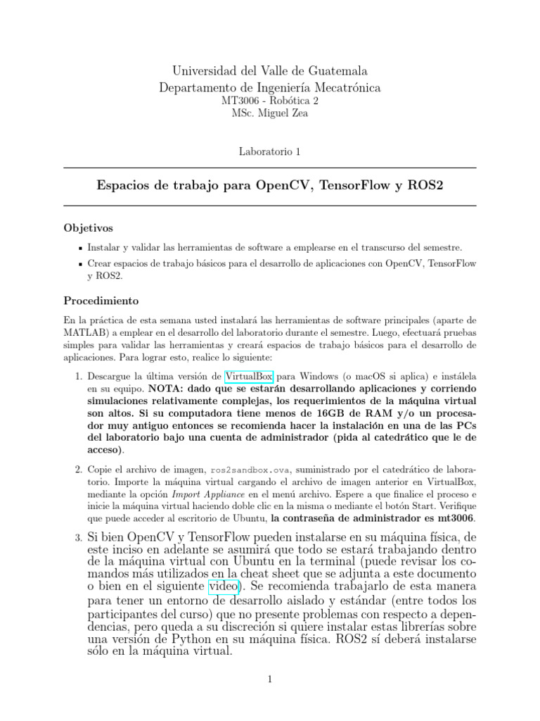 Instalación de OpenCV y TensorFlow en MT3006 | PDF | Archivo de ...