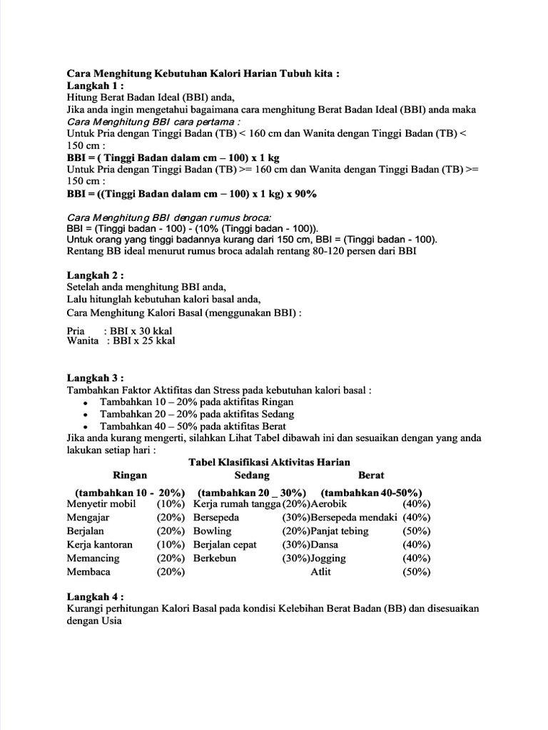 pdf-cara-menghitung-kebutuhan-kalori-harian-tubuh-kita_compress | PDF pdf-cara-menghitung-kebutuhan-kalori-harian-tubuh-kita_compress | PDF