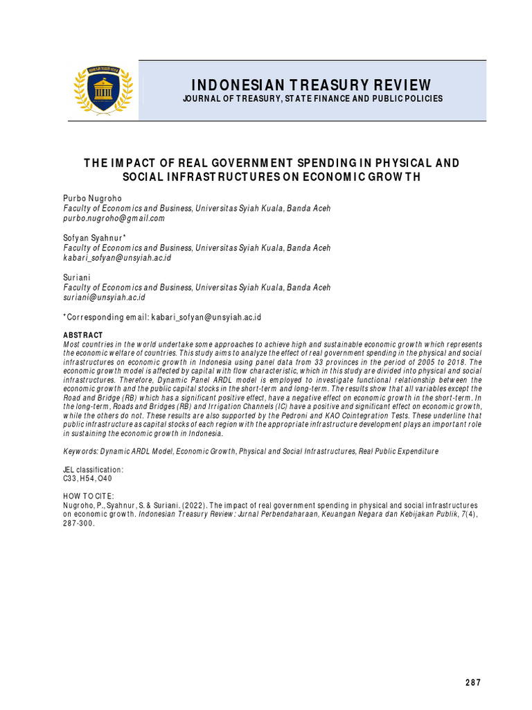 BBS I The Impact of Real Government Spending in Physical and Social ...