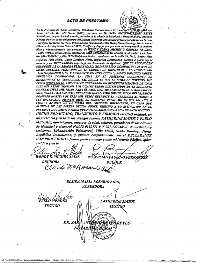Acto Notarial | PDF