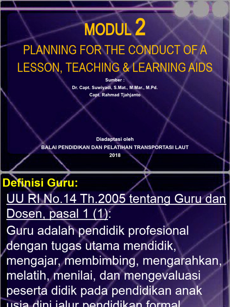 02 - Modul 5 Planning of Teaching | PDF