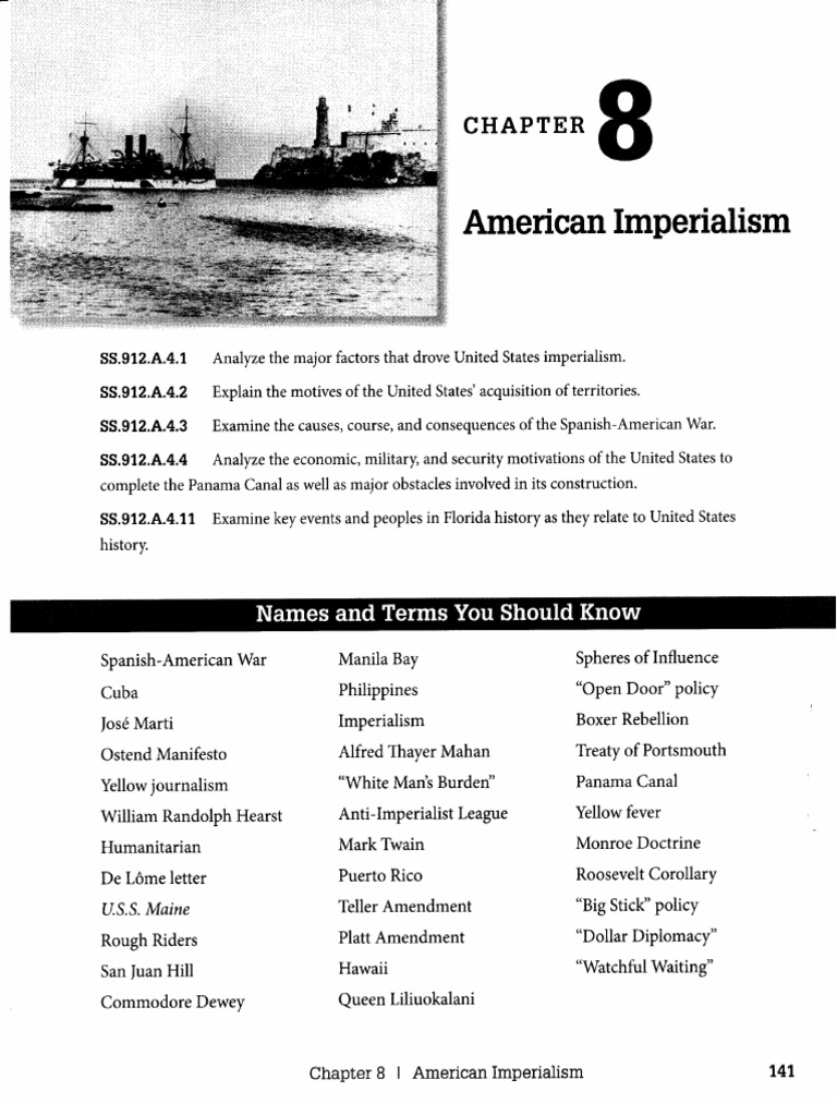 Gateway Book - Chapter 8 - U.S. Imperialism | PDF