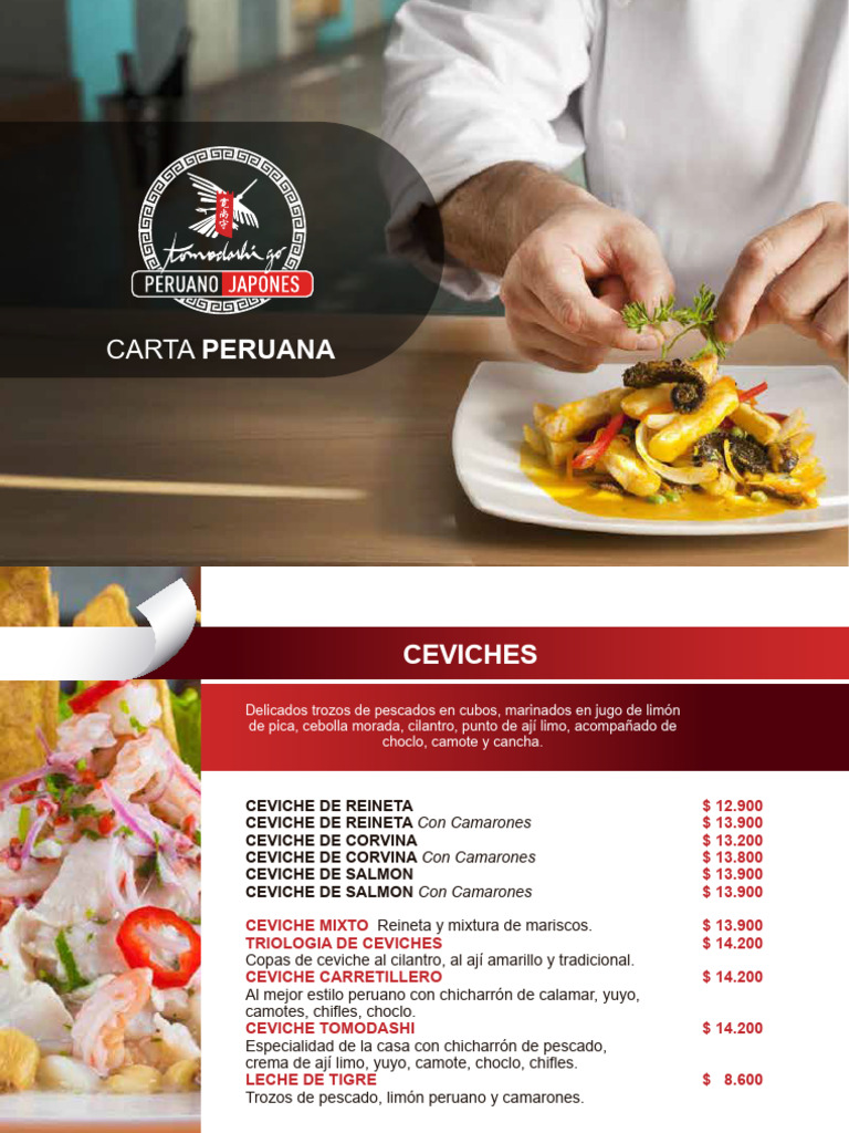 Menu 2022 Peru | PDF