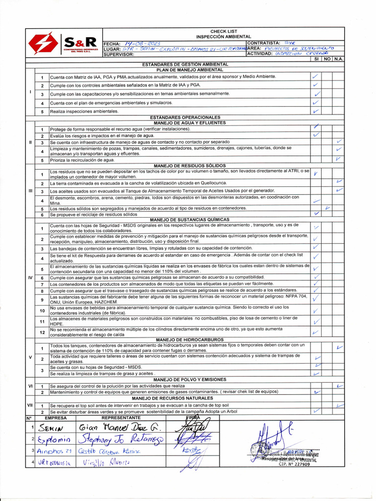 Inspeccion Cruzada | PDF