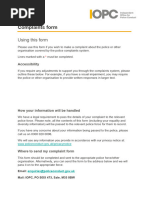 Public Protector Complaint Form PDF Download | PDF