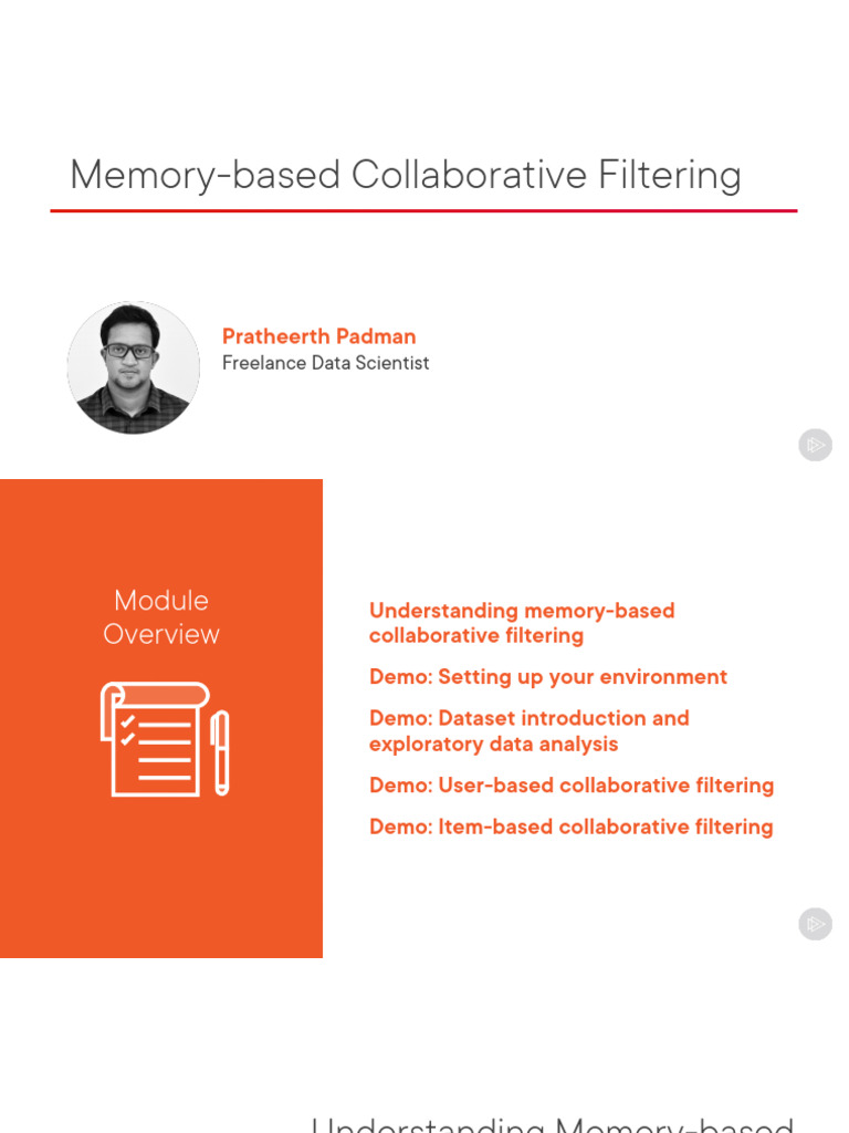 Memory Based Collaborative Filtering Slides | PDF
