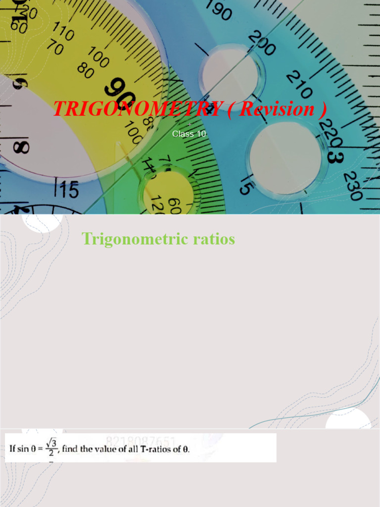 TRIGONOMETRY Class 10 | PDF